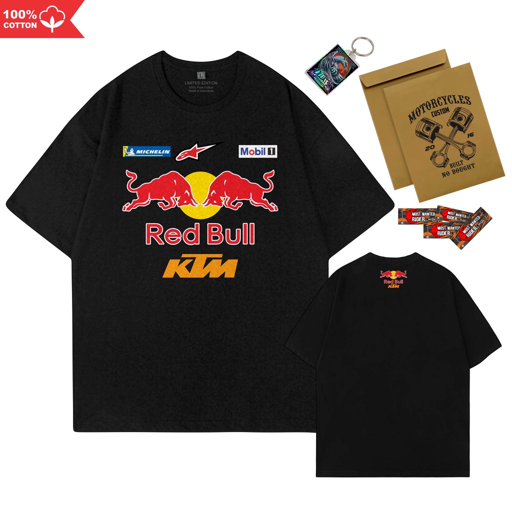 Jual Kaos RED BULL Kaos Motor Kaos MOTOCROSS KTM MOTOGP SPONSORSHIP ...