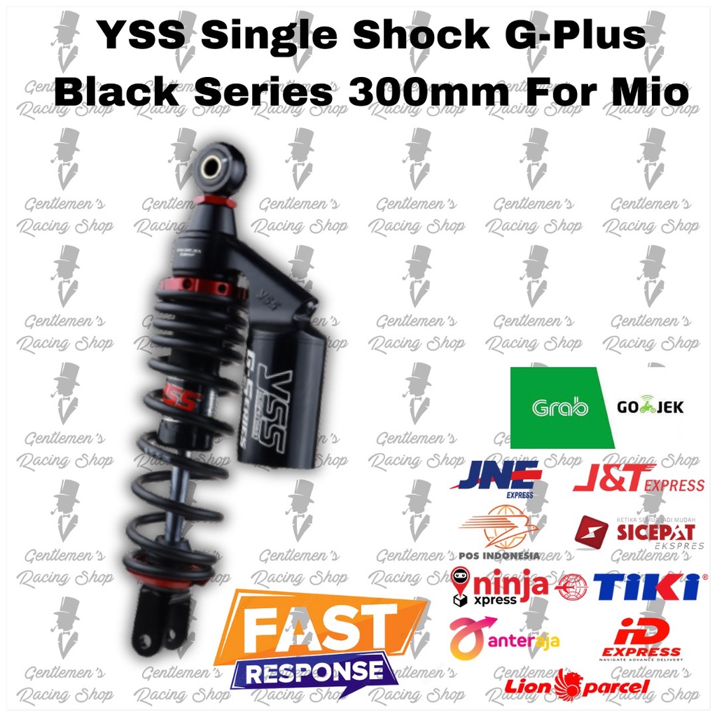 Jual Shock Mio-Beat -Vario -Scoopy YSS G PLUS Tabung Black Series 300mm | Shopee Indonesia