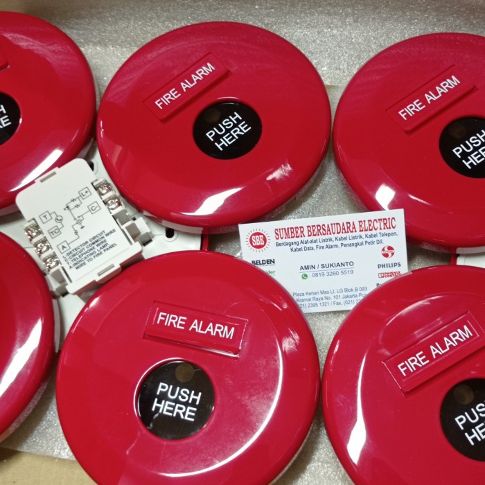 Jual fire alarm manual call point push button HS-FP 1 hooseki | Shopee ...