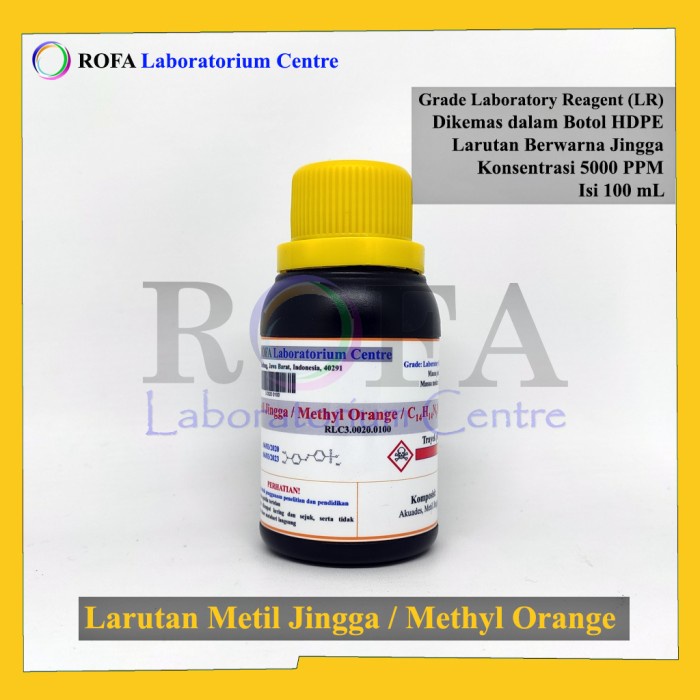 Jual Larutan Metil Jingga / Indikator MJ / Methyl Orange Solution 100 mL | Shopee Indonesia