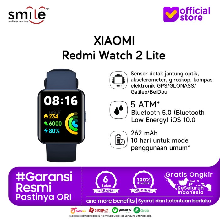 Jual Xiaomi Redmi Watch 2 Lite - GARANSI RESMI PT. XIAOMI INDONESIA ...