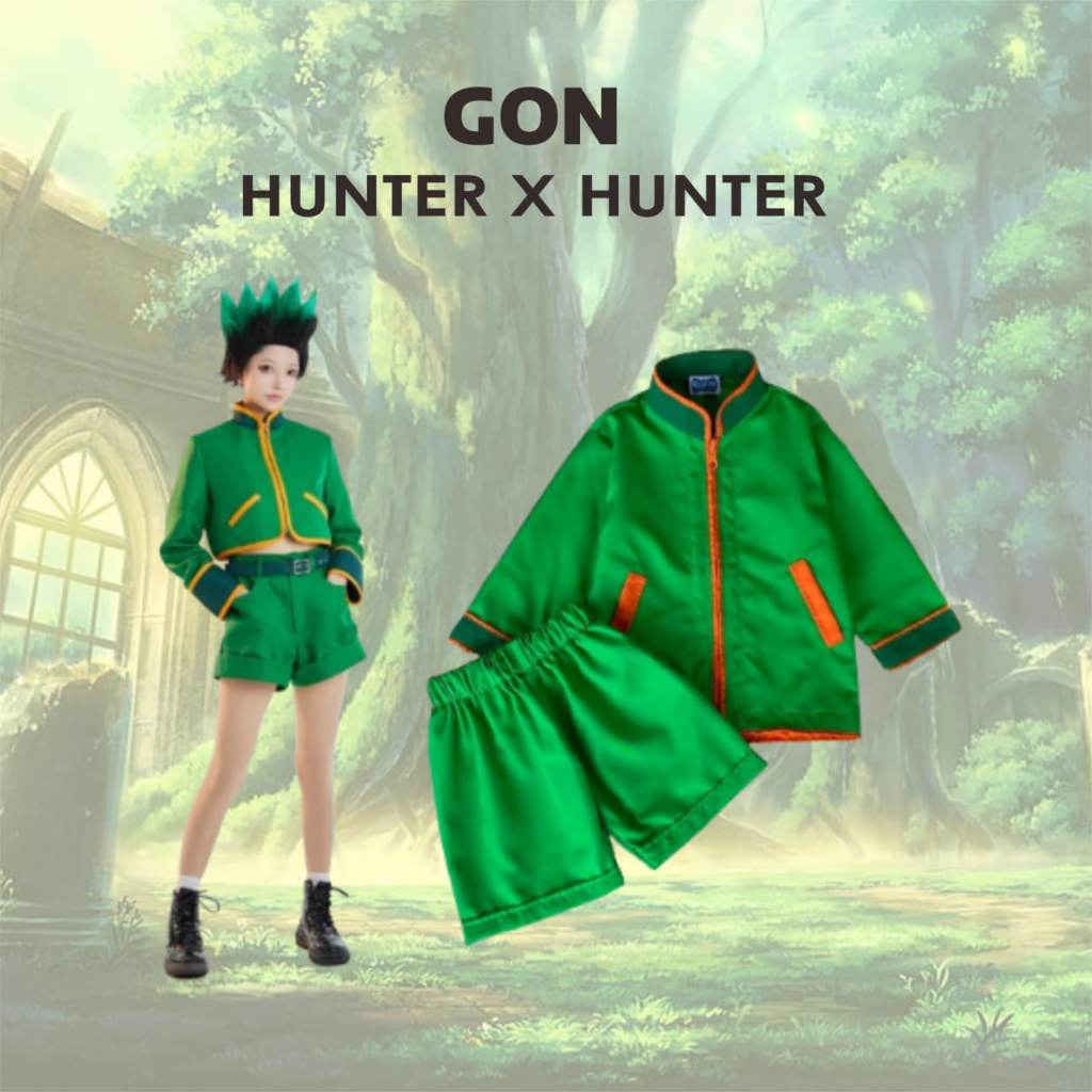 Jual Kostum Cosplay Anime Jepang GON HUNTER Baju Karakter Anak Cowok ...