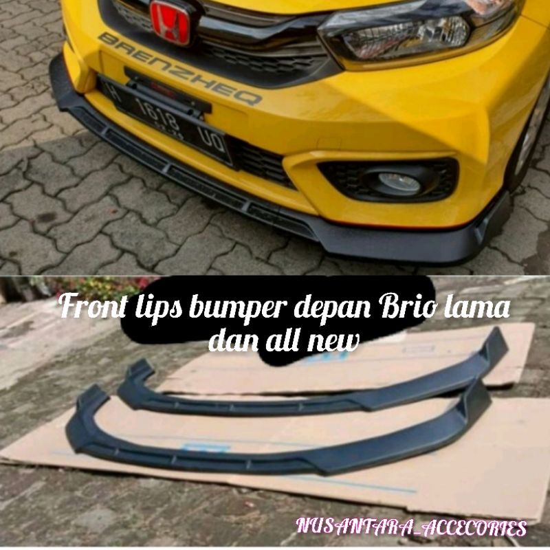 Jual JAMINAN PERSISI !!! front lips bumper depan winglet Brio lama dan all new 2016/2022 ...