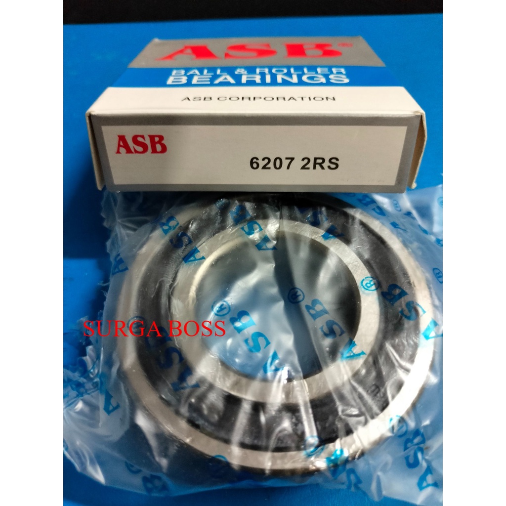 Jual Bearing 6207 2RS ( Tutup Karet ) merk ASB | Shopee Indonesia