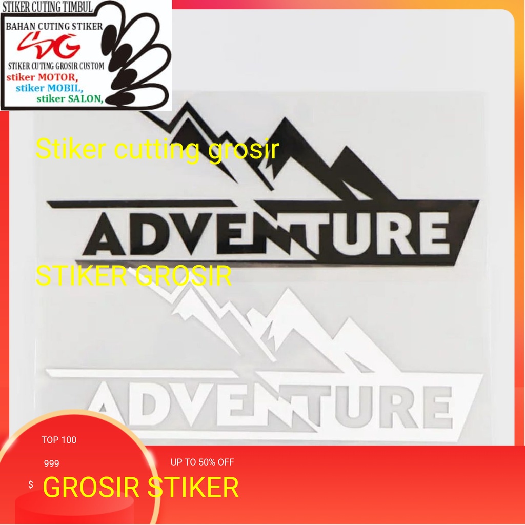 Jual Stiker Petualangan Adventure Oracal Mobil Motor Gambar Tempel ...