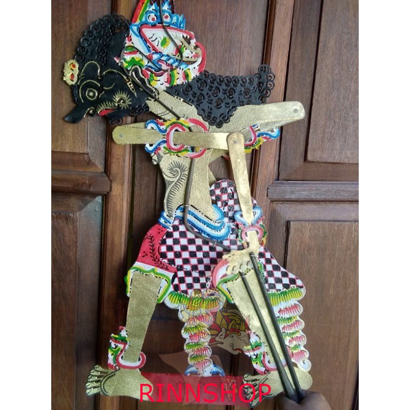 Jual wayang kulit murah bratasena / kulit asli/ cod / wayang murah ...