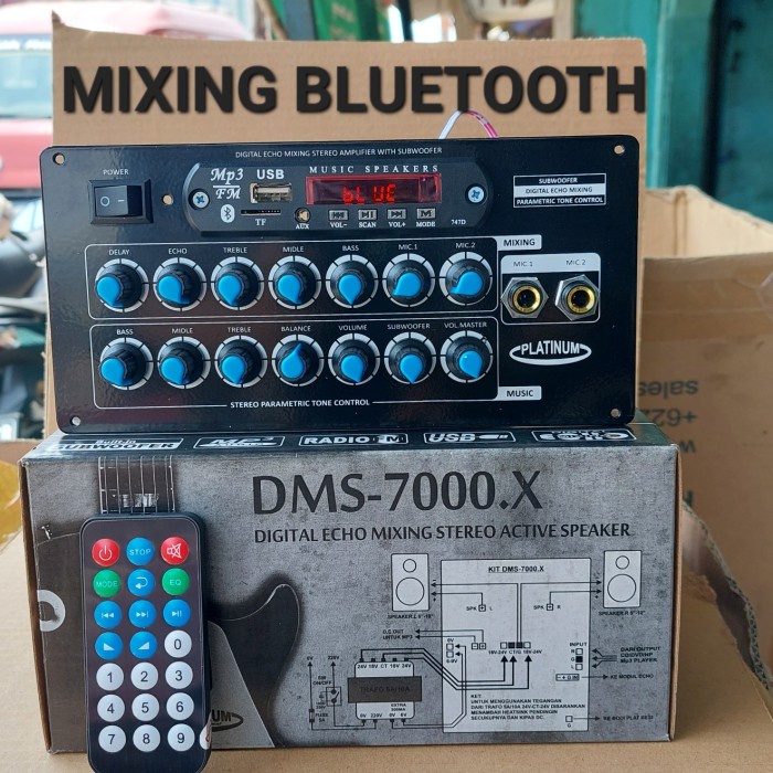 Jual digital echo mixing stereo active speaker dms 7000 dms7000 mp3 ...