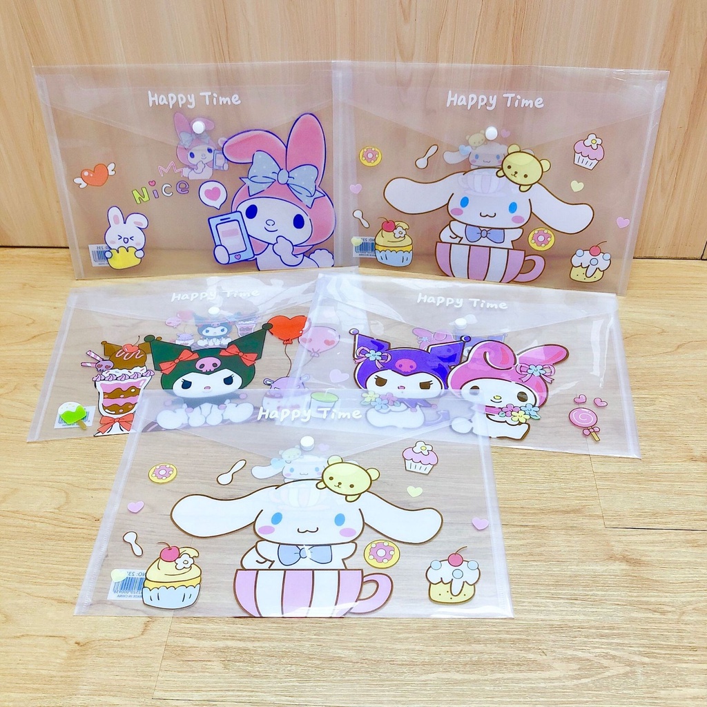 Jual (SYQ) POCKET FILE SANRIO / MAP A4 DOKUMEN SURAT SURAT MOTIF SANRIO ...