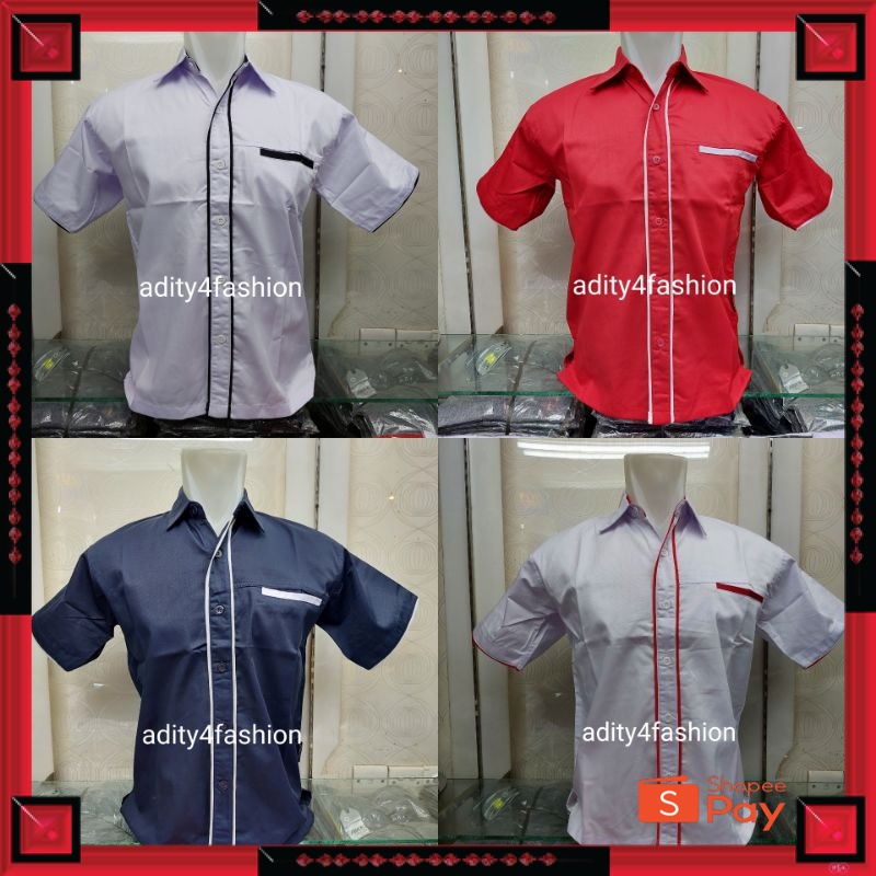 Jual 12.12 SERAGAM SALE / Kemeja Seragam Promosi Seragam Kerja Kantor Kemeja Polos Kode:EP-02 ...