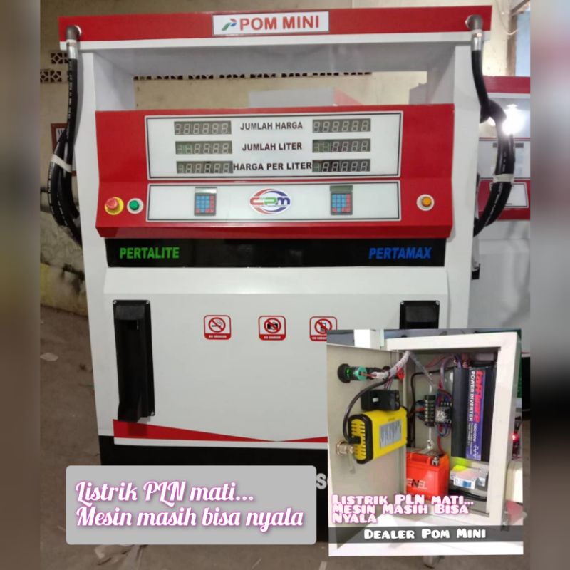 Jual Pom Mini / Pertamini Digital 2Nozzle 200Lx2 Bisa Nyala Saat Mati ...