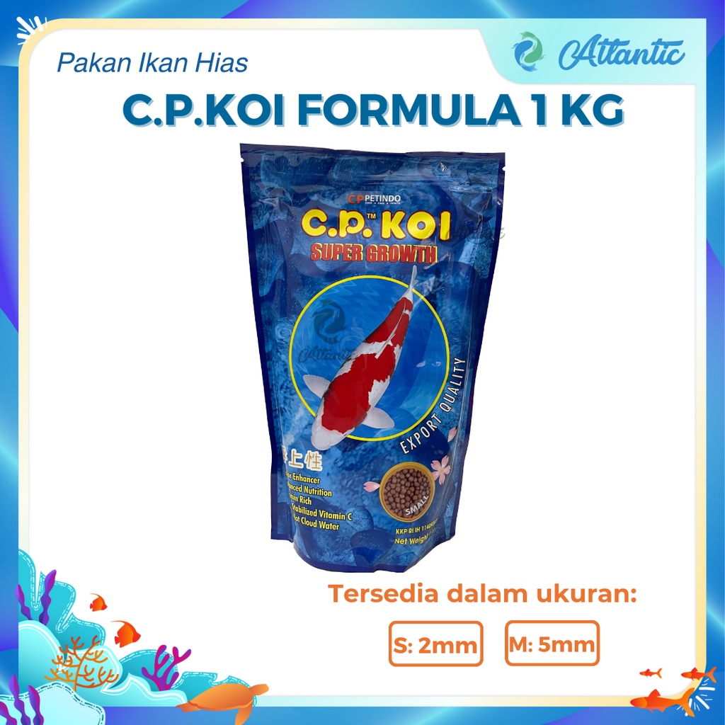 Jual C.P. Koi Super Growth 1 Kg CP Koi Pakan Ikan Koi Food 1kg | Shopee ...