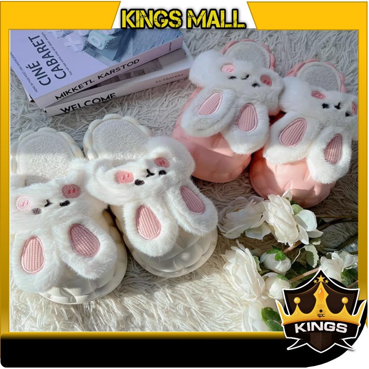 Jual KINGS - S6085 Sandal Rumah Kelinci / Sandal Premium Bulu Halus ...