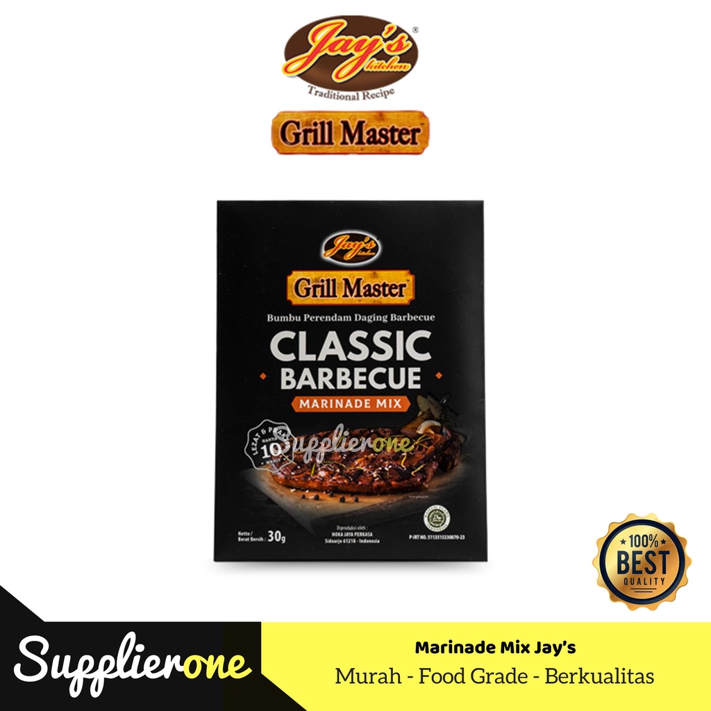 Jual Jay's Grill Master Classic Barbecue Marinade Mix /Jay's Grill Master Rotisserie Chicken ...