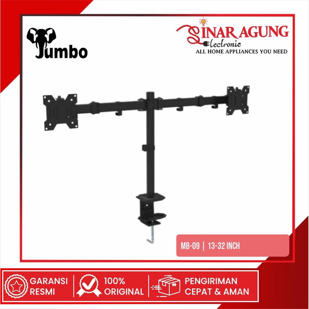 Jual JUMBO BRACKET MONITOR TV 13-32 INCH BRACKET MEJA MB-09 - 100% ORI ...