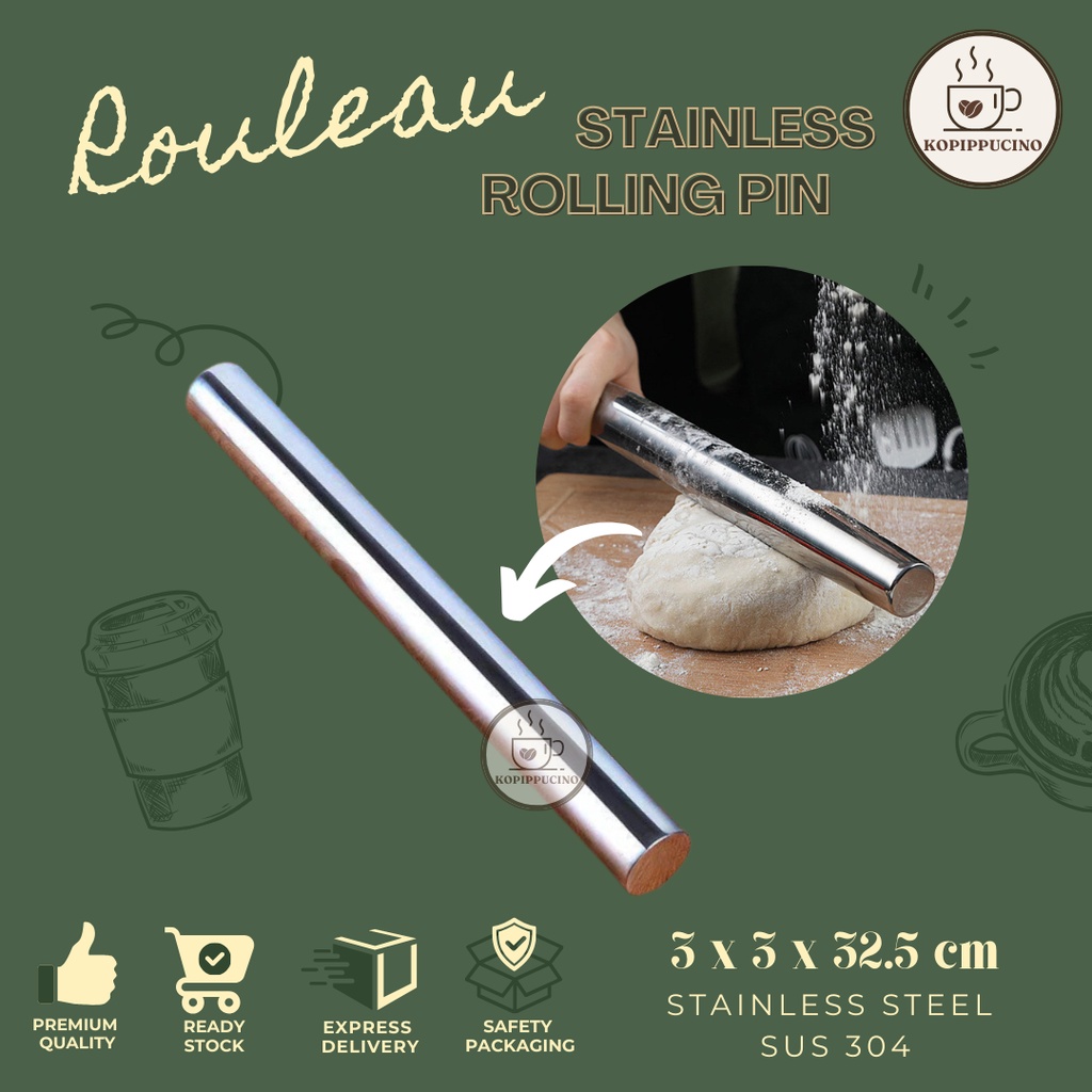 Jual Roller Penggiling Adonan Roti Kue Pastry Baking Stainless Steel ...