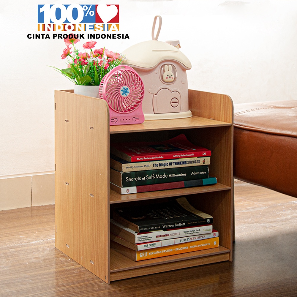 Jual Rak Meja Nakas 2 Ruang Bed Side Table Serbaguna Sudut Tempat Tidur ...