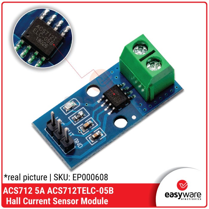 Jual ACS712 5A 20A 30A Hall Current Sensor Module ACS712TELC Sensor ...