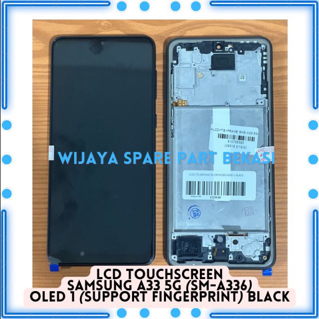 Jual LCD TOUCHSCREEN+FRAME SAMSUNG A33 5G (SM-A336) OLED 1 BLACK | Shopee Indonesia