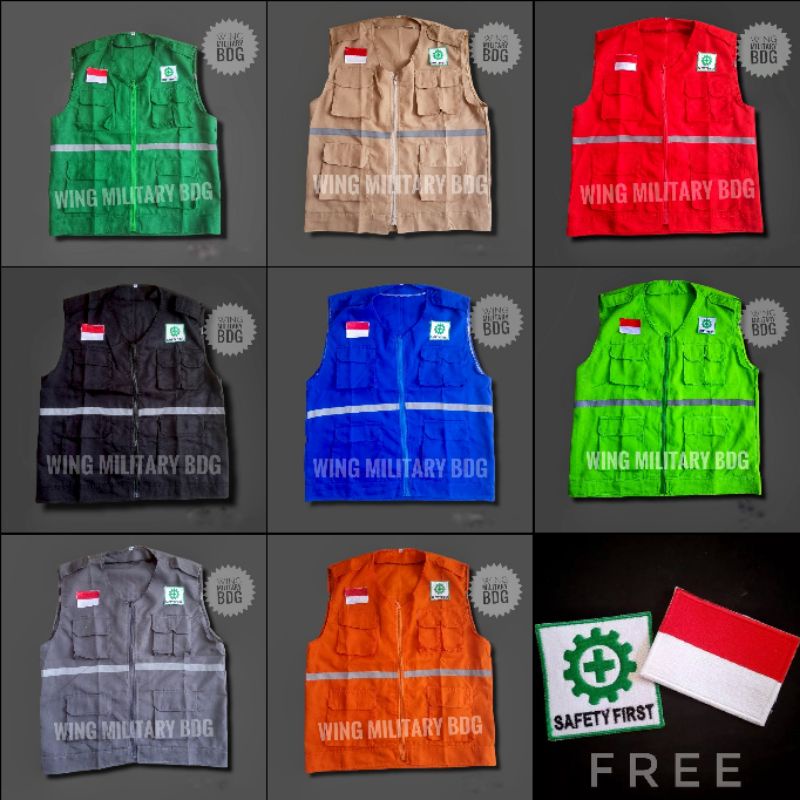 Jual Rompi Safety Skotlight Bahan Drill - Rompi Lapangan - Rompi ...