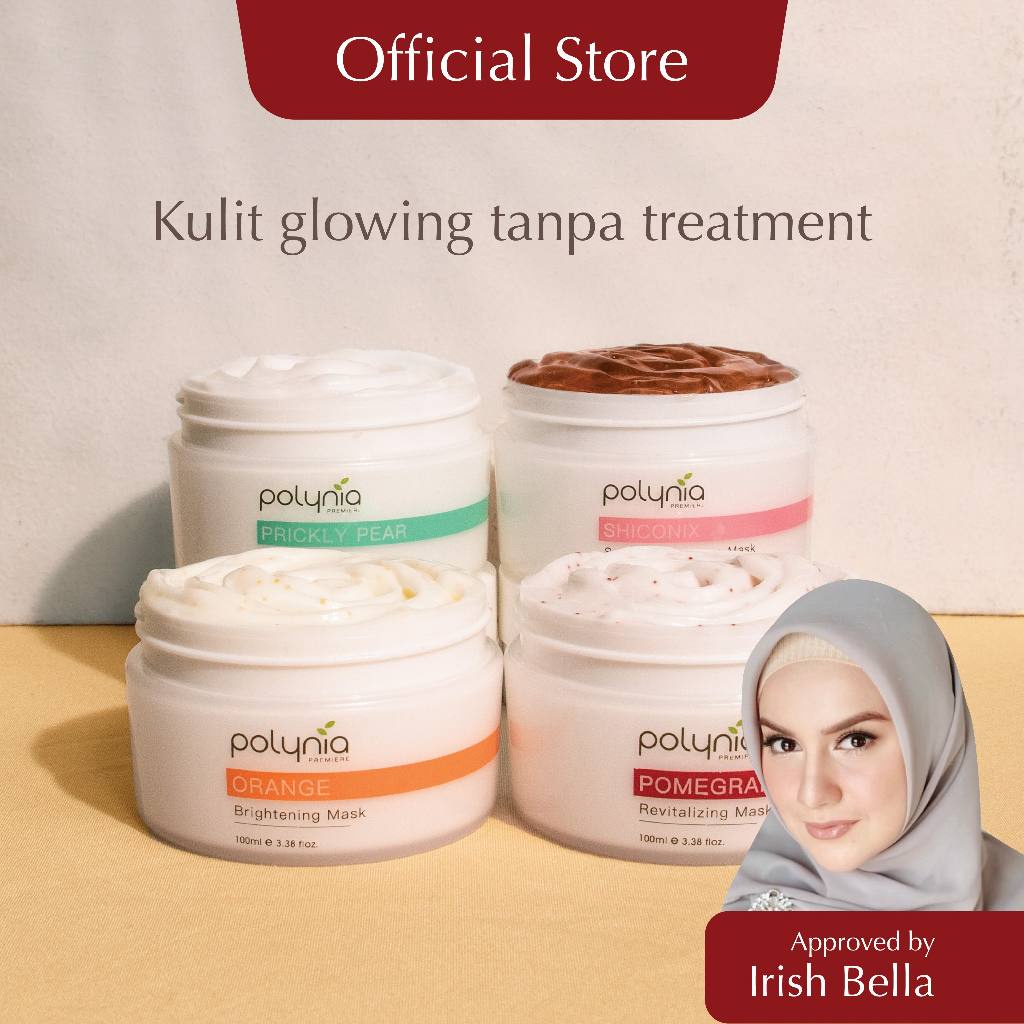 Jual POLYNIA Cream Mask Mencerahkan dan ratakan warna kulit tidak merata BPOM ORIGINAL | Shopee ...