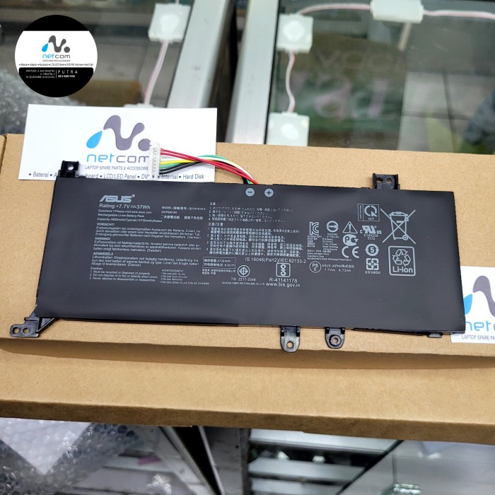 Jual Baterai Laptop Asus Vivobook A412 Series ( B21N1818 ) ORIGINAL X412 net comp | Shopee Indonesia