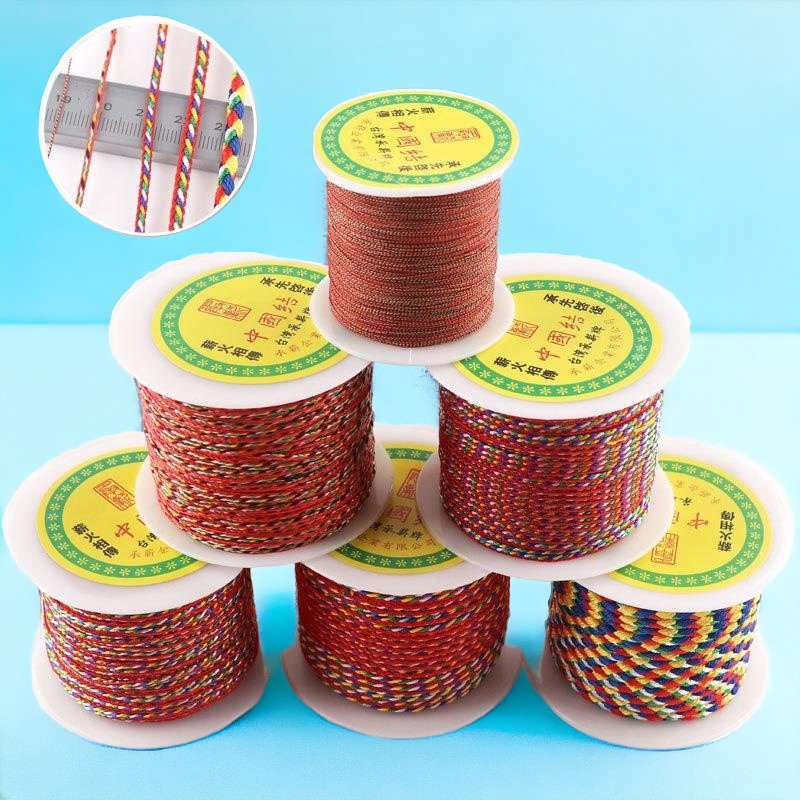 Jual Meteran Tali Tibet 5 Warna Pancawarna Lima Warna | Shopee Indonesia