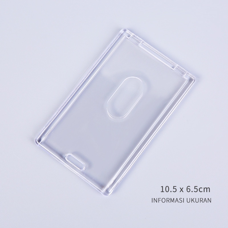 Jual Holder Id Card Acrylic Id Card 2 sisi Tempat Kartu Id Card Member ...