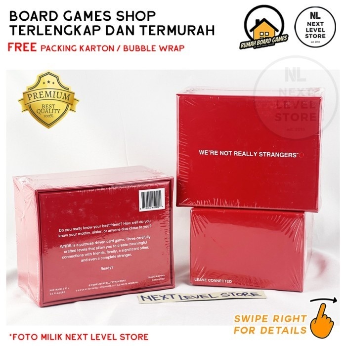 Jual Friendship Edition We’re Not Really Strangers Board Games Card ...