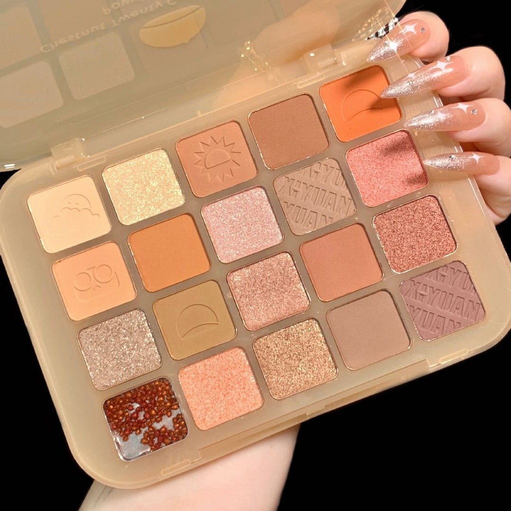 Jual 【BARU】Eyeshadow Palette 20 Warna Dikalu Eyeshadow Chestnut Korean ...