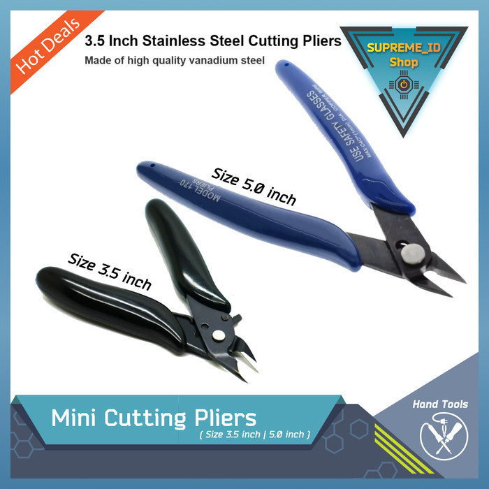 Jual Tang Potong Kawat Wire Cutter Mini Cutting Pliers 3.5 & 5.0 inch ...