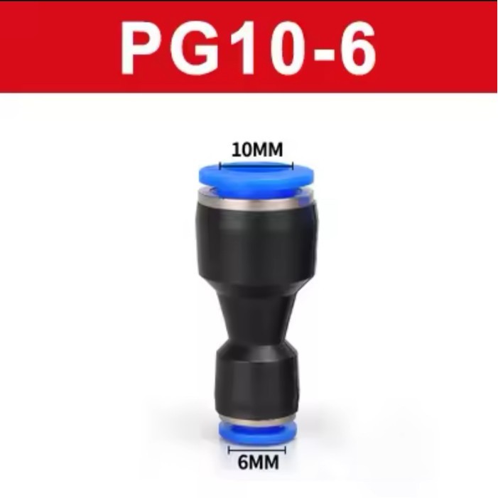 Jual PG 10-6 Pneumatic Fitting Reducer 10mm - 6mm | Shopee Indonesia