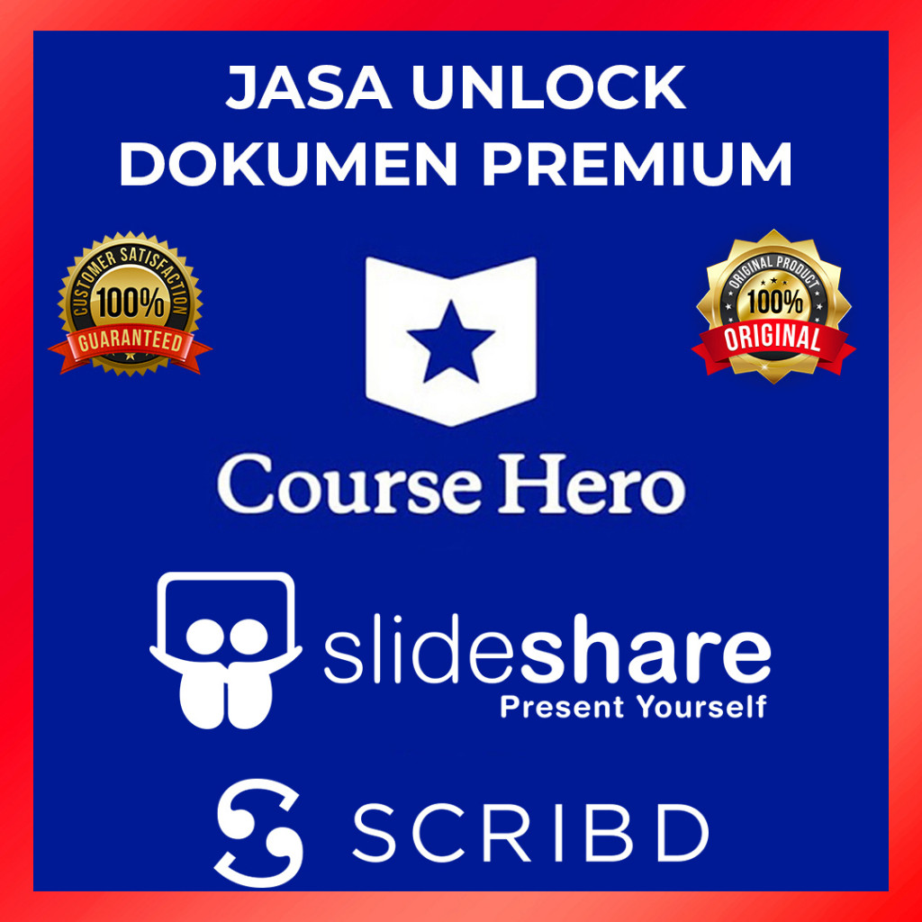 Jual Unlock Coursehero Scribd Slideshare Studocu | Shopee Indonesia