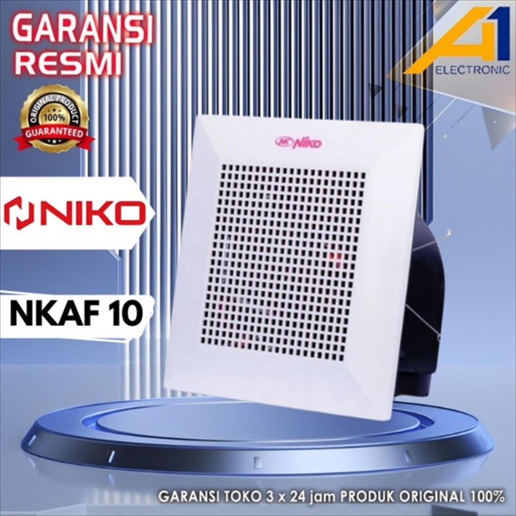 Jual NIKO Kipas Angin Plafon NK AF 10 / NKAF10 , Exhaust Fan 10 Inch | Shopee Indonesia