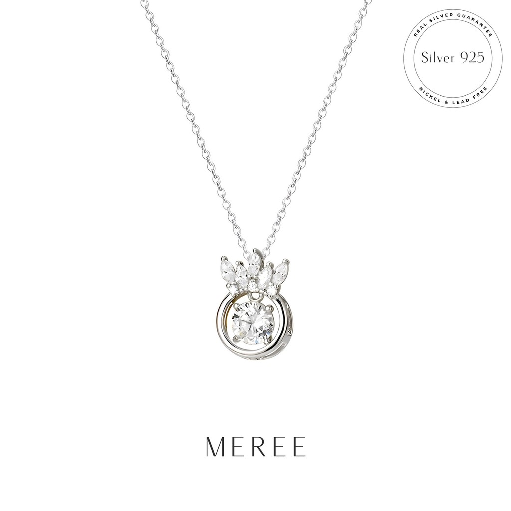 Jual Meree Dancing Crown Necklace Sterling Silver Kalung Perak Wanita ...