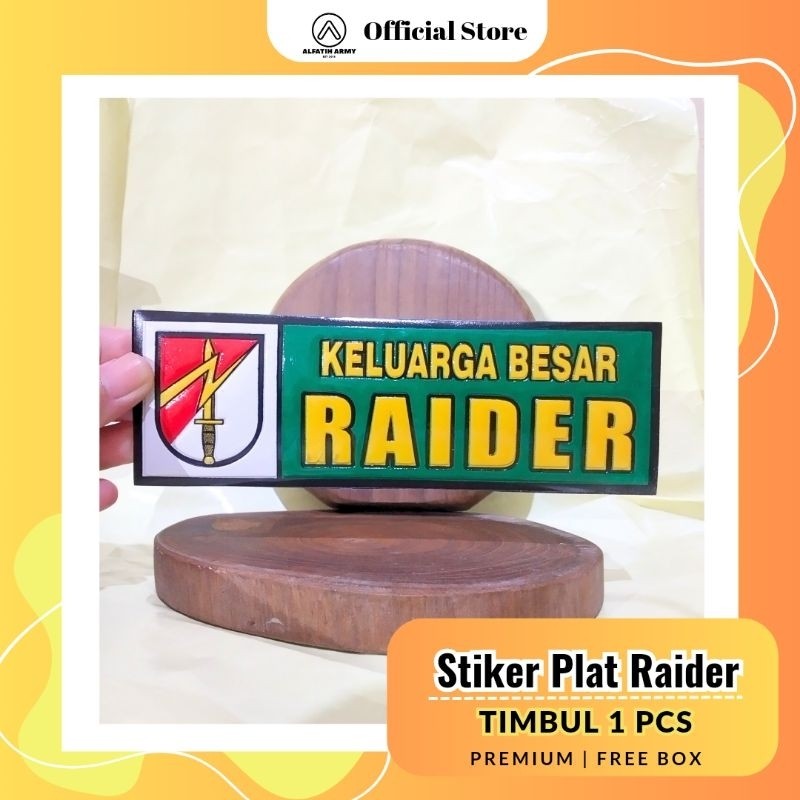 Jual Stiker Timbul Baret Raider TNI plat mobil 5x16cm - Alfatih Army ...