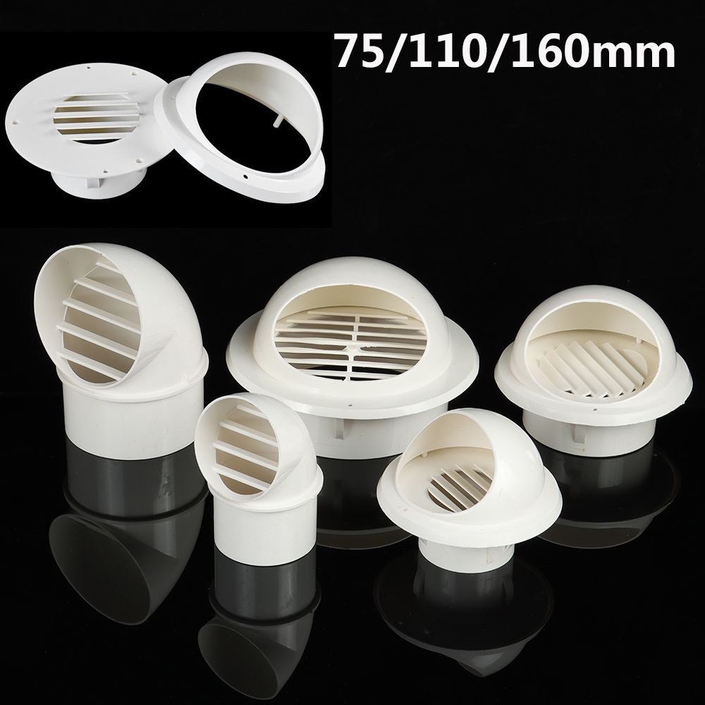 Jual PVC Wall Ceiling Air Vent Ducting Ventilation Exhaust Grille Cover ...