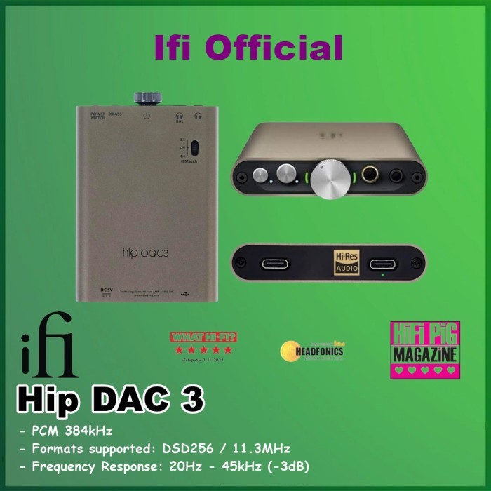 Jual iFi Hip DAC 3 Portable Hi-Res USB DAC + Headphone Amplifier Hip3 DAC3 | Shopee Indonesia