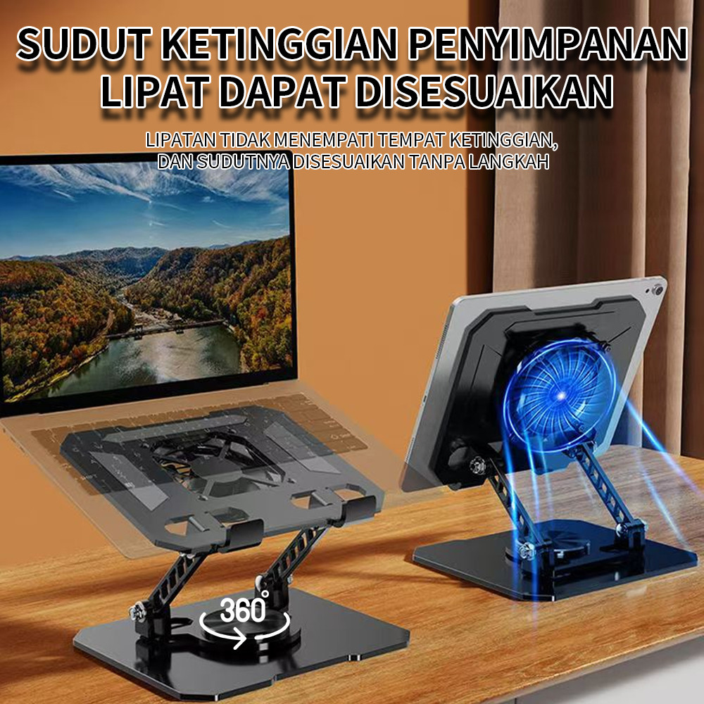 Jual Cooling Pad Laptop Fan/Tablet - Dudukan Meja dengan Desain Lubang ...