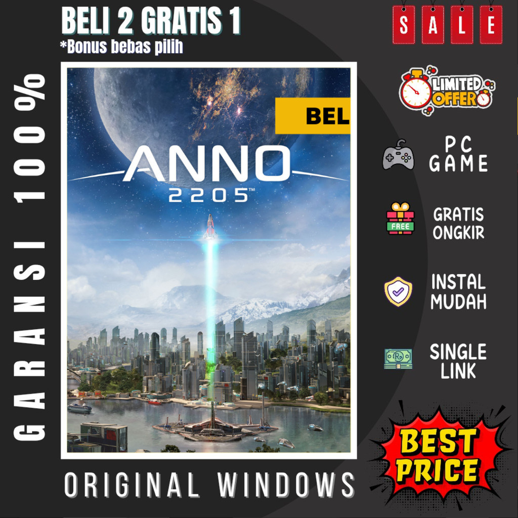 Jual ANNO 2205 GOLD EDITION - GAME PC - GAME LAPTOP - PC GAMES - BELI 2 GRATIS 1 - ORIGINAL ...