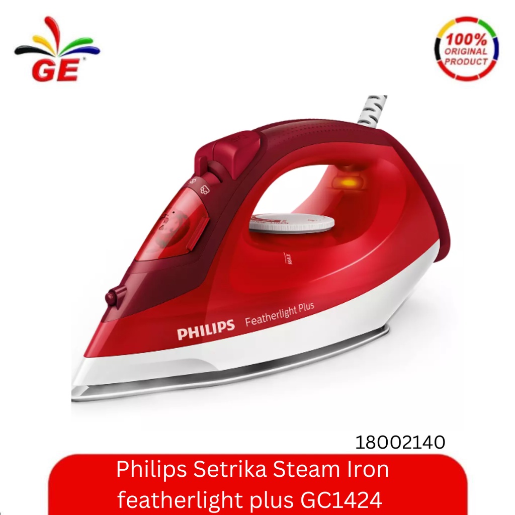 Jual Philips Setrika Steam Iron featherlight plus GC1424 - 18001992 ...