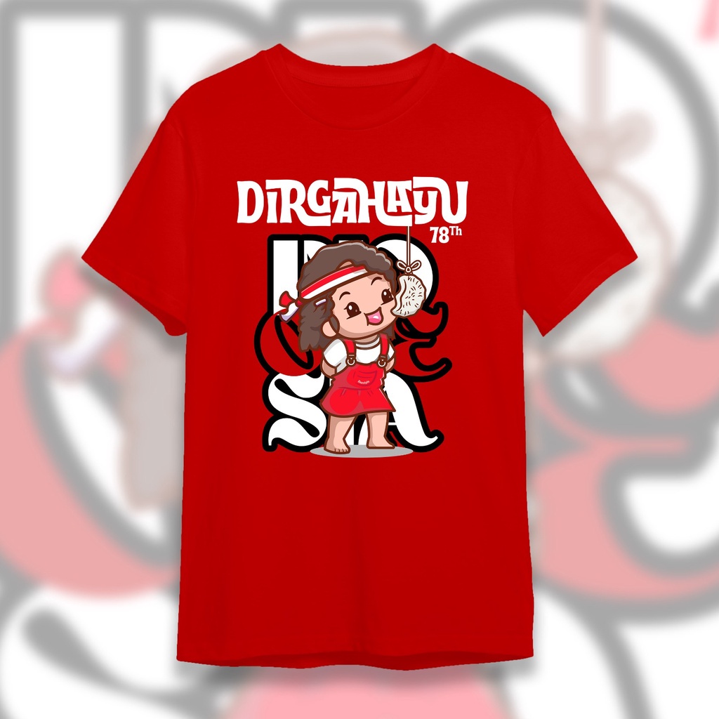 Jual SABLON Kaos Kemerdekaan Kaos 17 Agustus Kaos HUT RI 78 SABLON ANAK ...