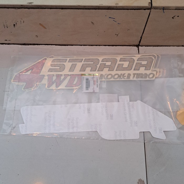 Jual Sticker Bak 4wd Strada Intercooler Asli Mitsubishi Strada L200 ...