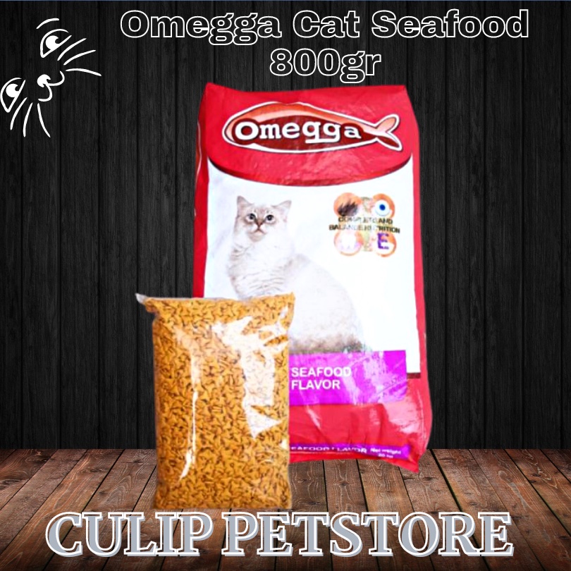 Jual Makanan Kucing OMEGA CAT Seafood Cat Food OMEGGA CAT Seafood 800gr ...