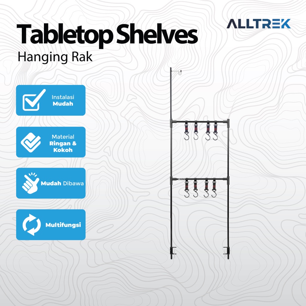 Jual ALLTREK Hanging Rack Tabletop Shelves Rak Gantung Alat Masak ...
