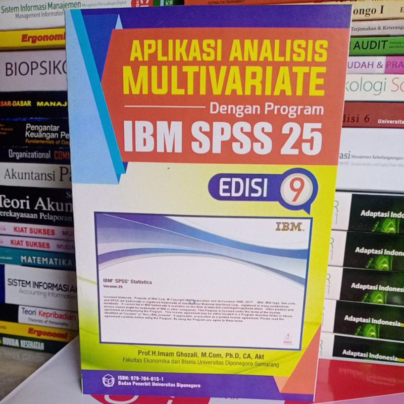 Jual Aplikasi analisis multivariate dengan program SPSS 25 oleh imam ghozali | Shopee Indonesia
