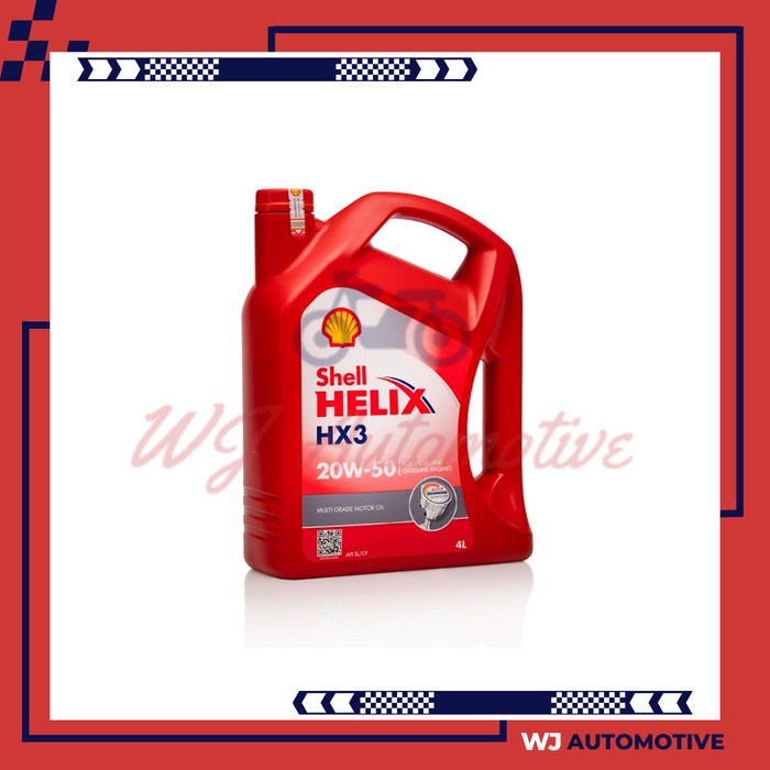 Jual Shell HX3 20W50 4 Liter Oli Mobil Bensin Shell HX 3 20W 50 4Liter ...