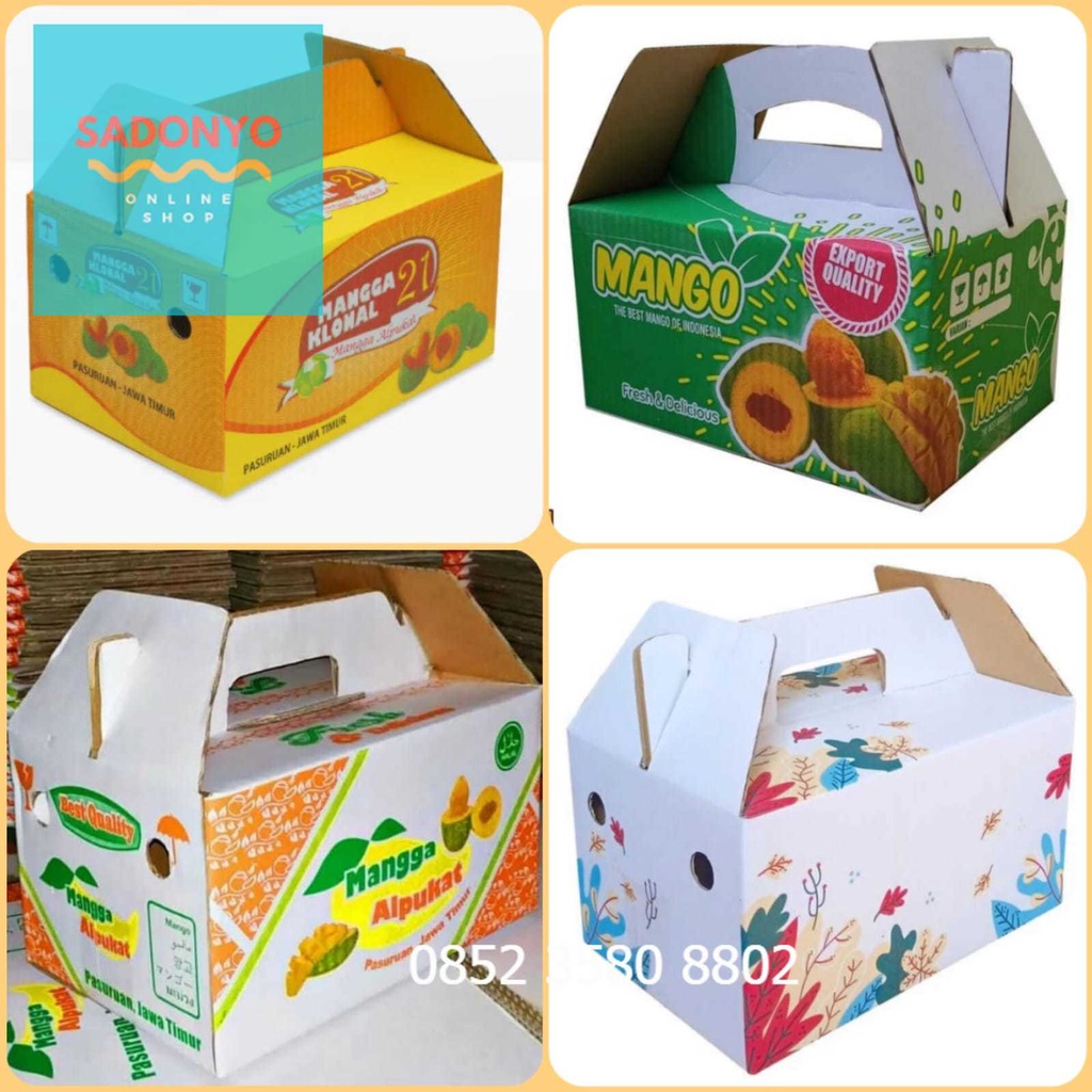 Jual BOX Dus Mangga Alpukat 3kg (up to 4kg) dengan 6 sekat | Shopee Indonesia