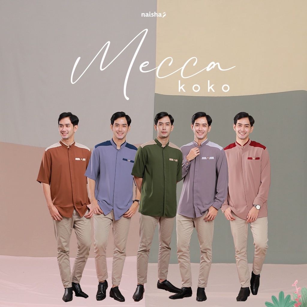 Jual Naisha Official / Mecca Koko Dewasa / Mecca Family Set / Baju Koko Dewasa / Baju Couple ...
