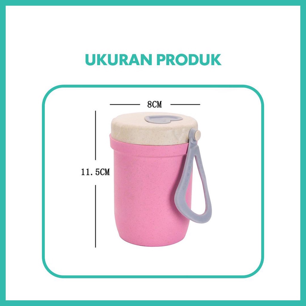 Jual Paus Biru - 3in1 Kotak Makan Set !!! Lunch Box Kotak Makan 700ml 2 Layers & Cangkir Soup ...