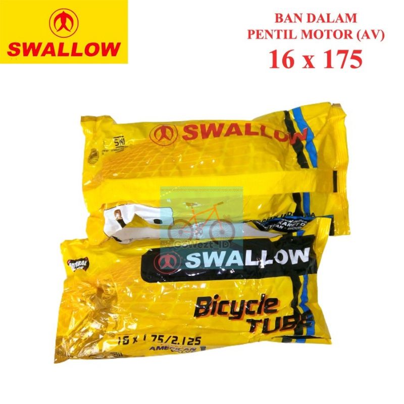 Jual Ban Dalam Sepeda Ukuran 16 x 1.75 / 1.95 / 2.125 SWALLOW Mini Lipat BMX | High Quality ...